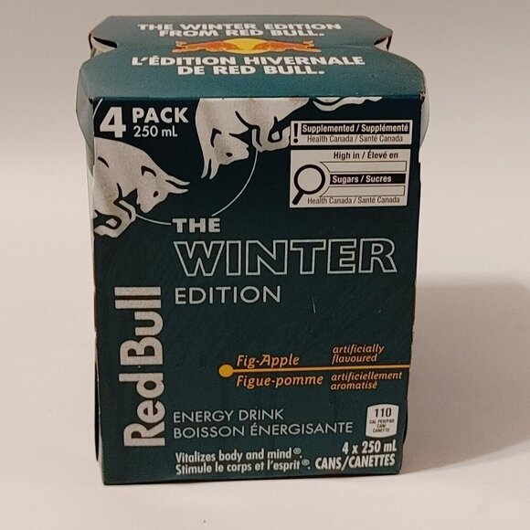 Red Bull | Dining | Htf Red Bull Energy Drink Winter Edition Fig Apple ...